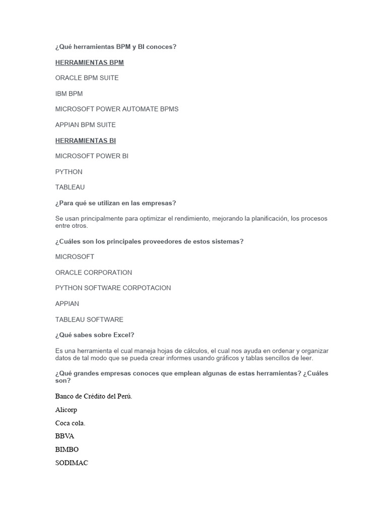 Foro 1 - Herramientas | PDF