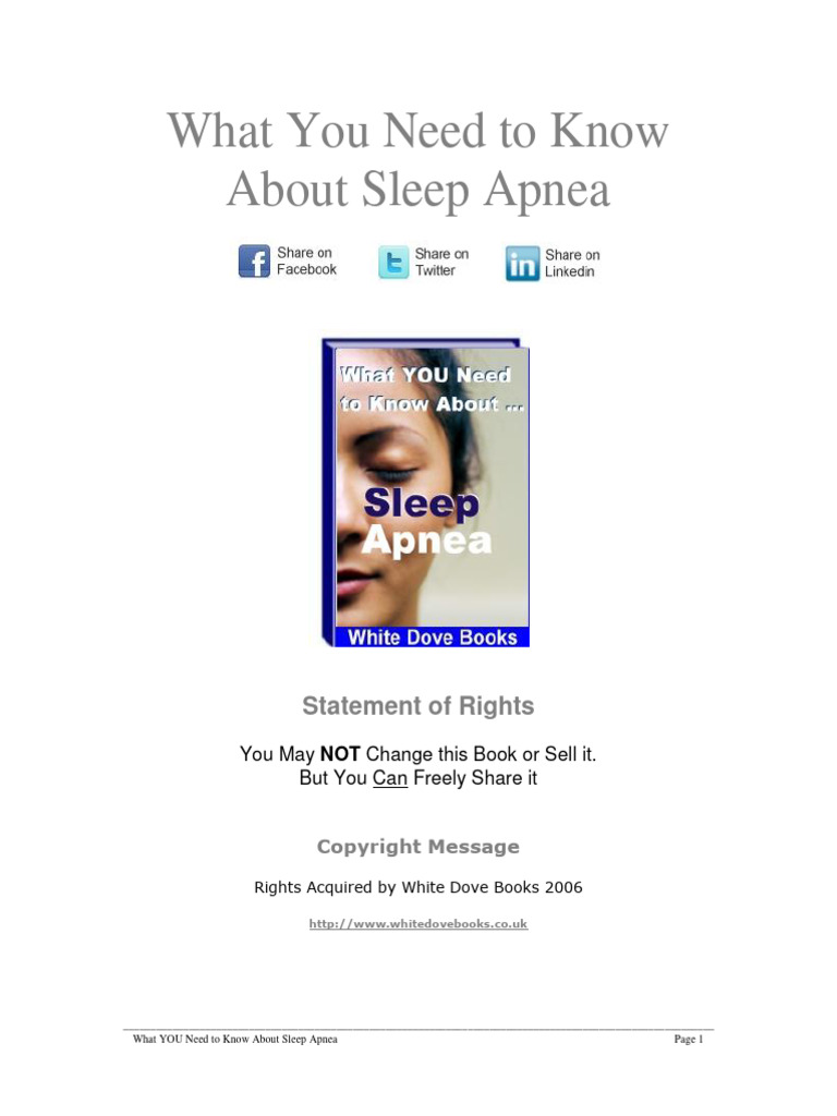 Sleep Apnea Pdf Sleep Apnea Apnea