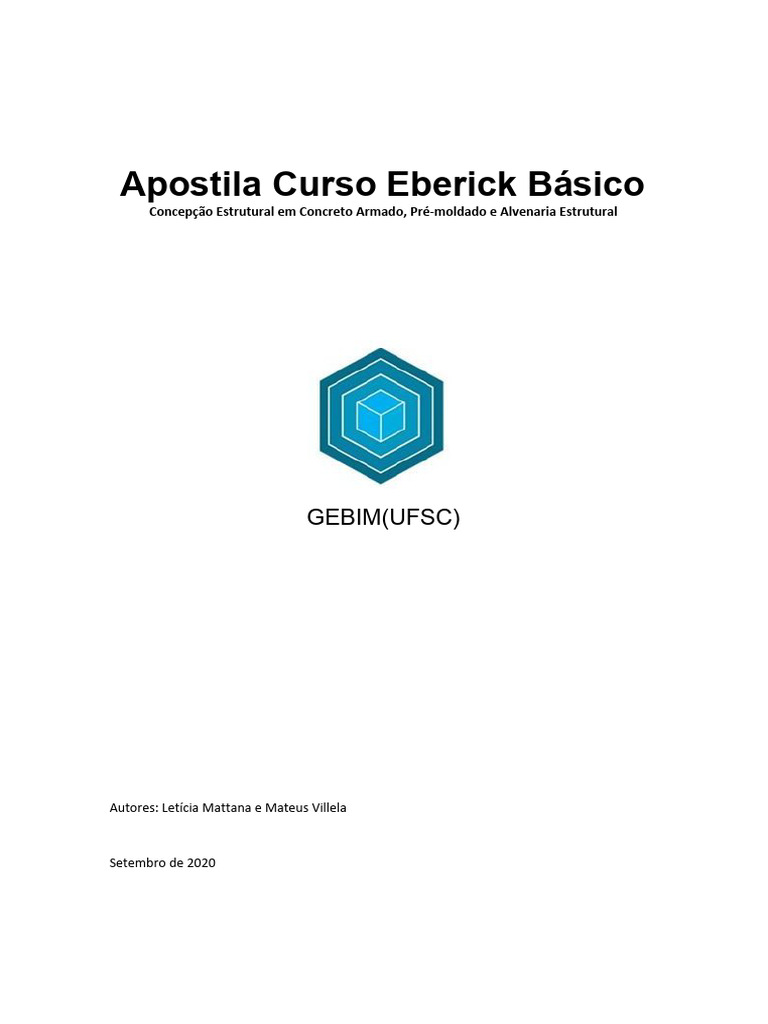 Curso Eberick e QiBuilder Básico | PDF | BIM | Janela (informática)