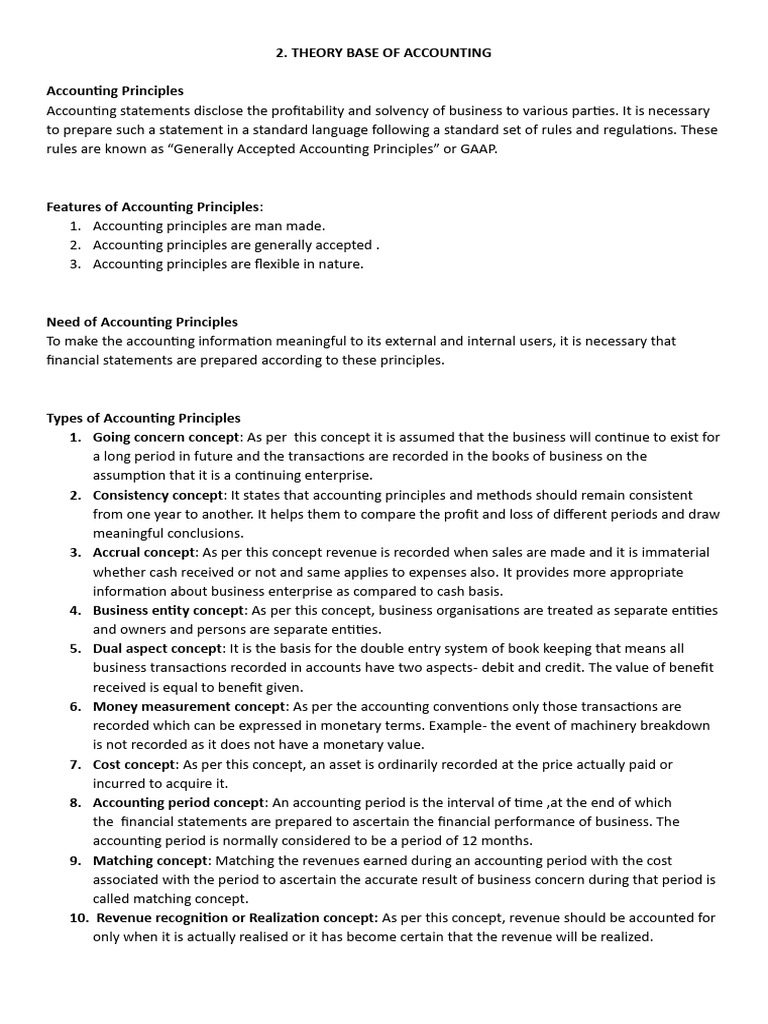 Accounting Principles and Standards Overview | PDF | Accounting ...