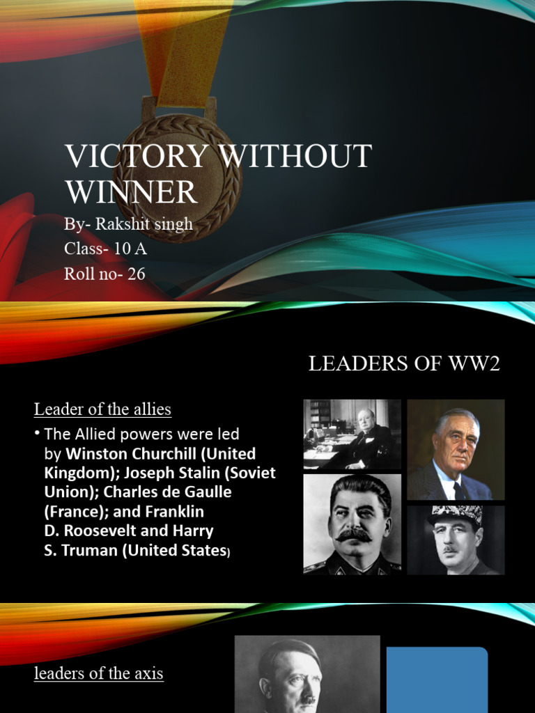 Victory With Out Winners | PDF | Atomic Bombings Of Hiroshima And ...
