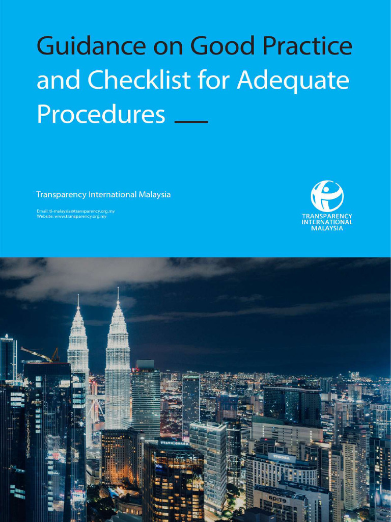 Guidance On Good Practice and Checklist For Adequate Procedures | PDF ...