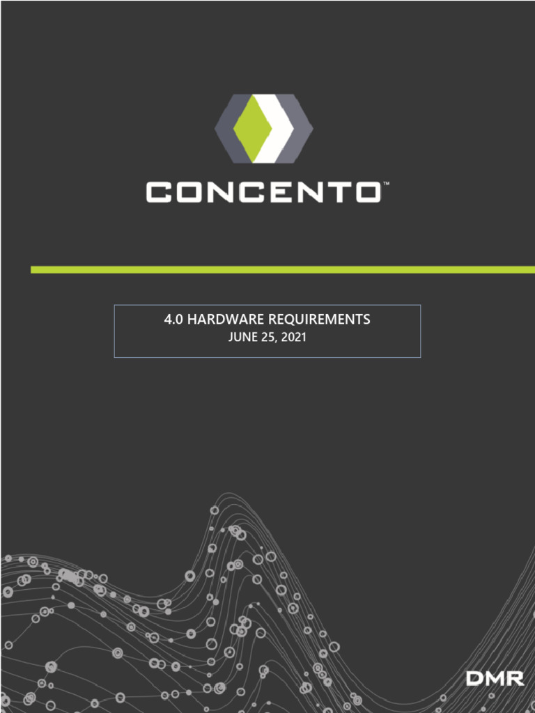 Concento 4.0 Hardware Requirements | PDF | Databases | Microsoft Sql Server