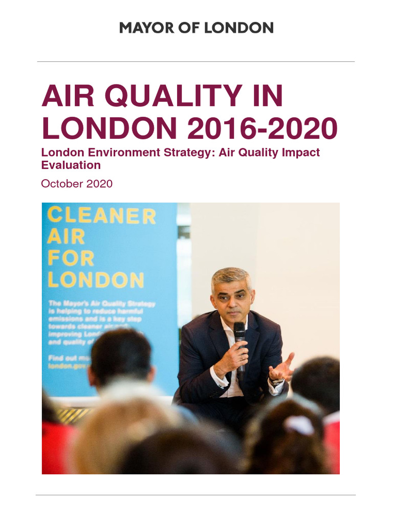 Air Quality in London 2016-2020 October2020final | PDF | Particulates ...