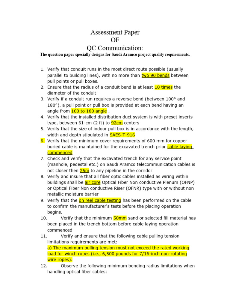 QC Communication Question & Answers | PDF | Optical Fiber ...