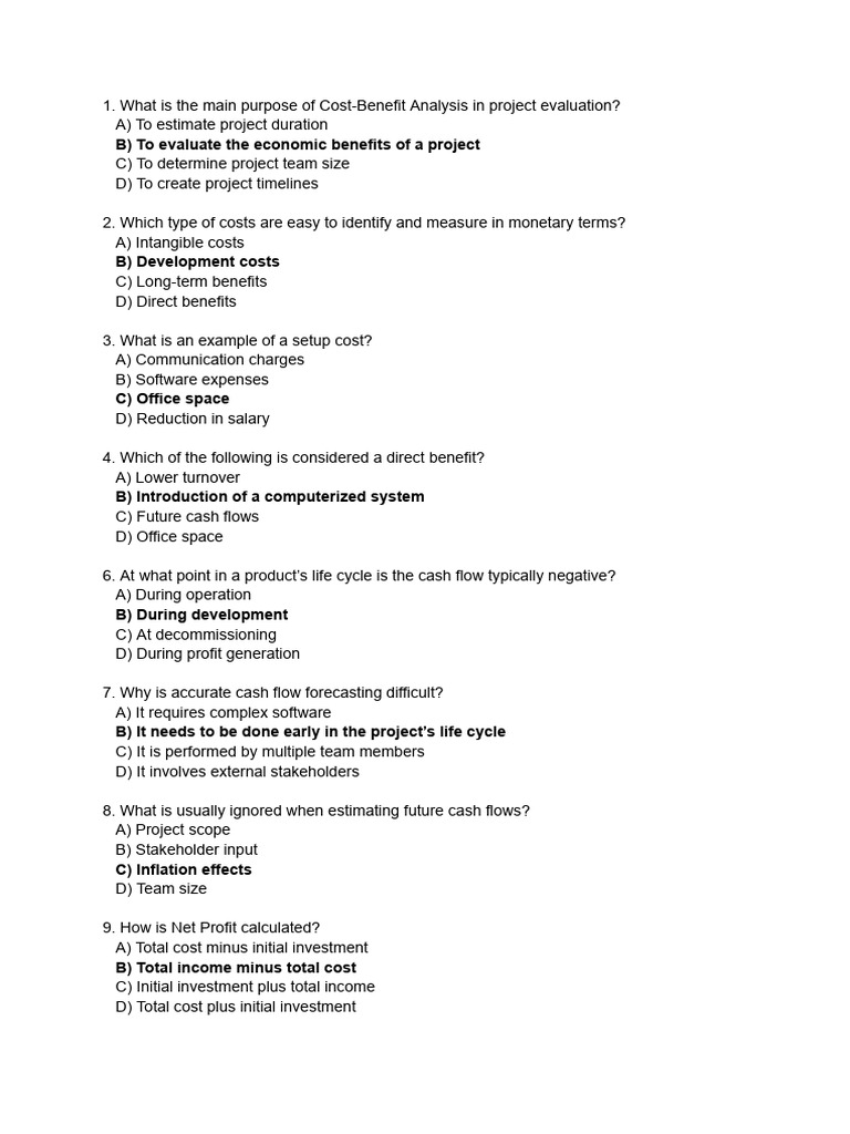 IT Project Management MCQs | PDF | Risk | Risk Management