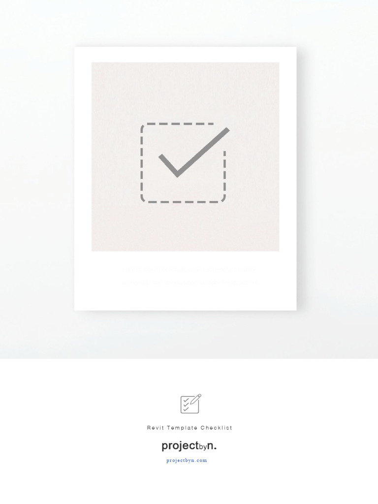 Revit Template Checklist | PDF | Autodesk Revit | Design