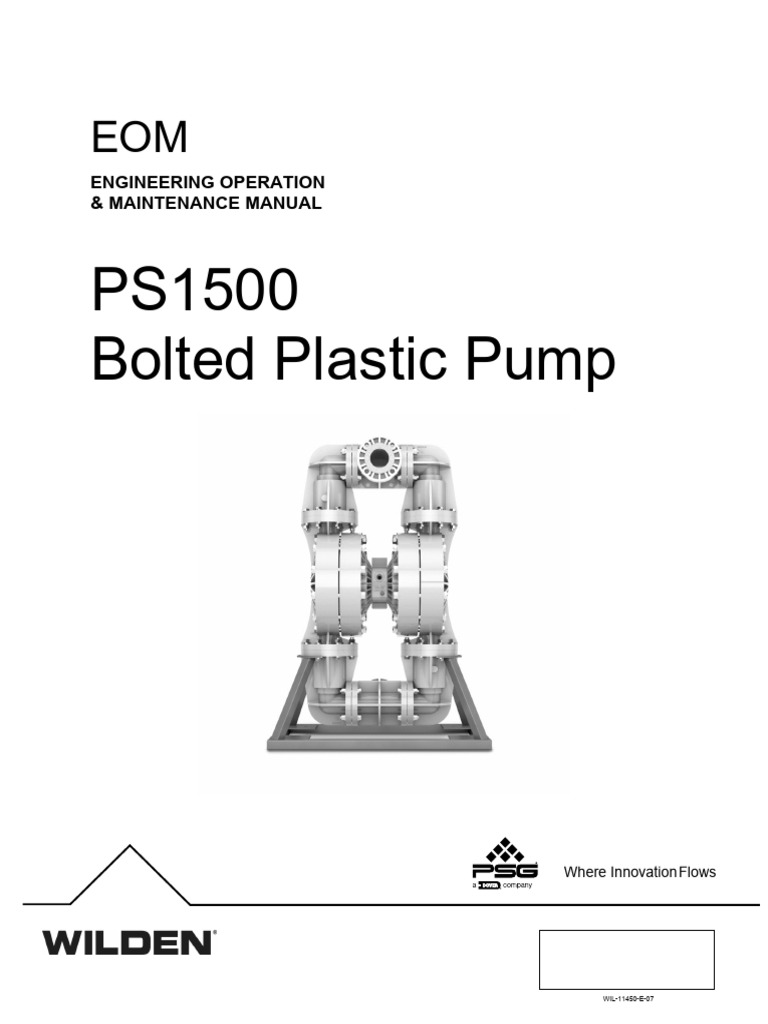 ps1500 Plastic Eom | PDF | Pump | Valve