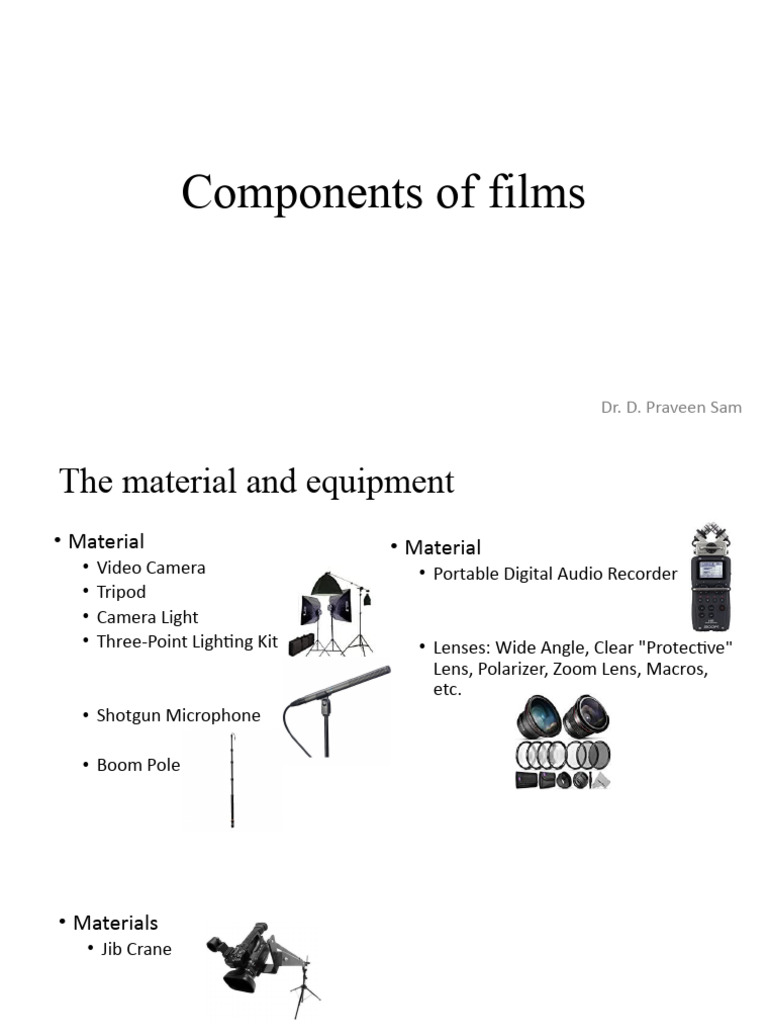 Components of Films | PDF | Screenplay | Camera Lens