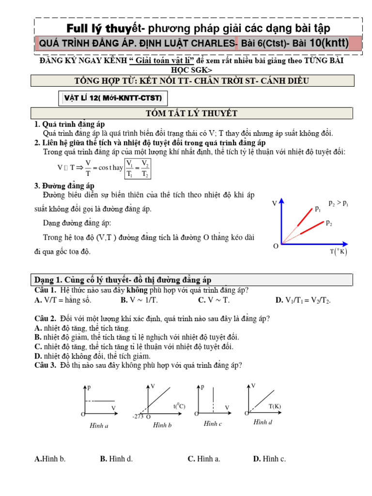Bài 10. Định luật Charles | PDF