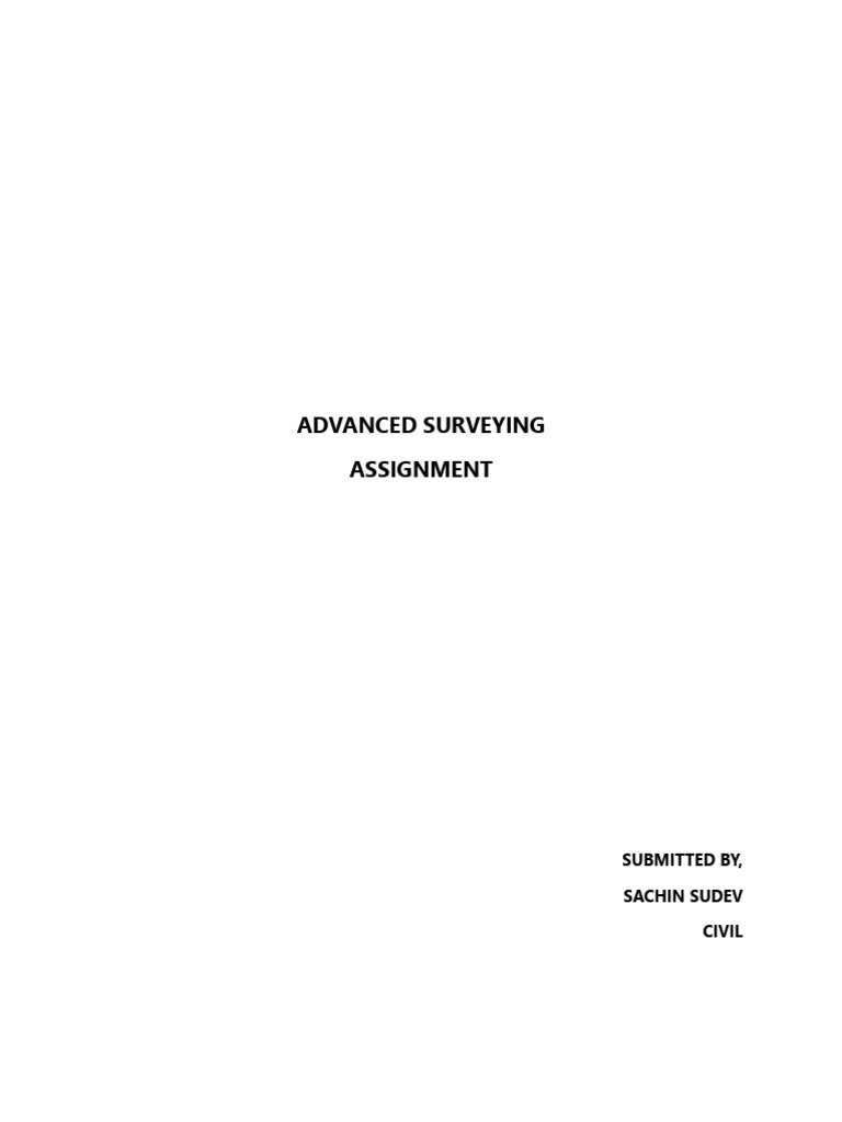 Advanced surveying | PDF | Errors And Residuals | Dependent And Independent Variables