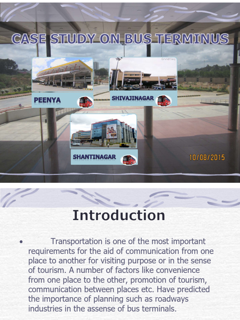 Peenya Bus Stand: Design and Challenges | PDF | Land Transport | Transport