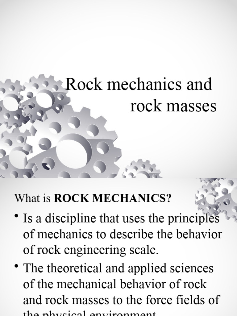 Rock Mechanics | PDF | Rock (Geology) | Sedimentary Rock
