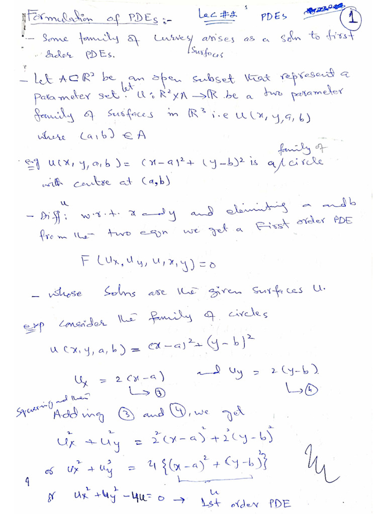 Formation of PDEs | PDF