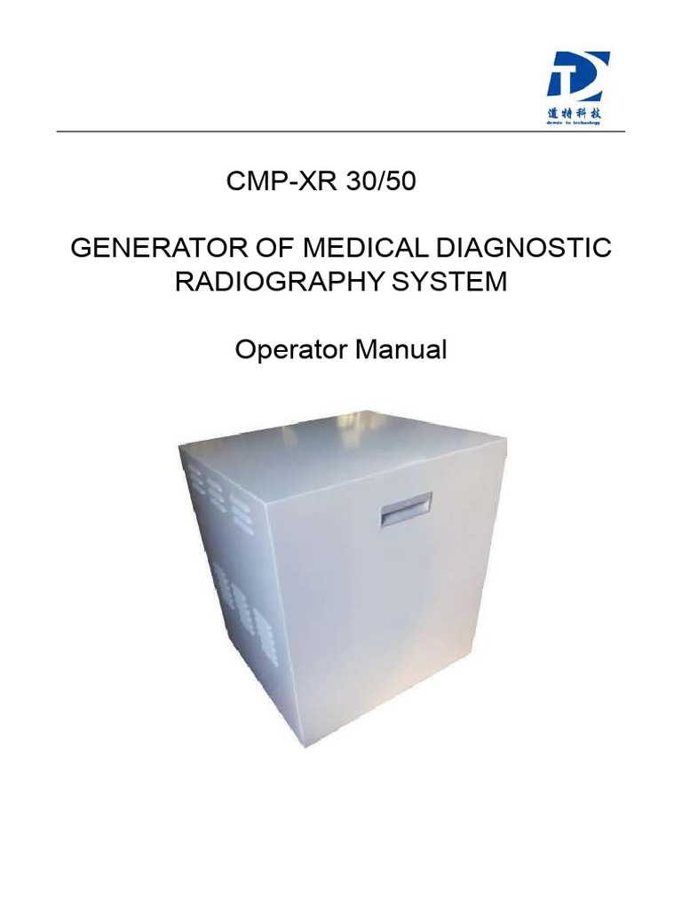 CMP XR 50 Operation Manual3 0 | PDF | Vacuum Tube | High Voltage