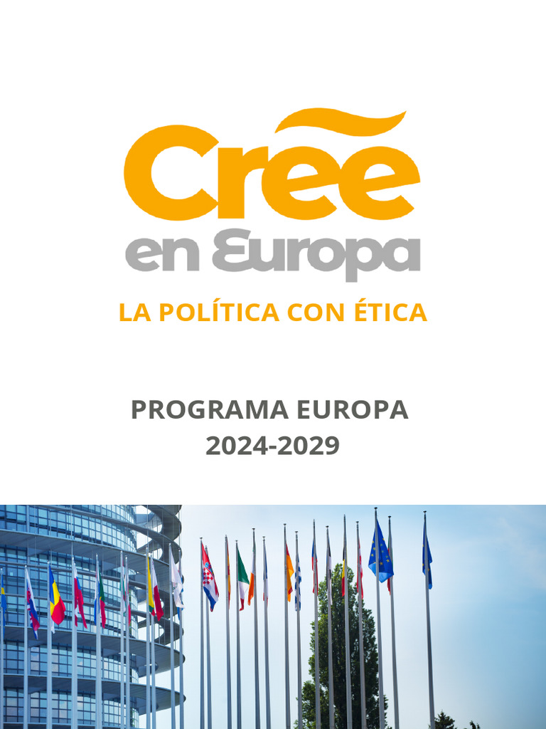 Programa Electoral CREE EN EUROPA 2024 | PDF | Refugiado | Unión Europea