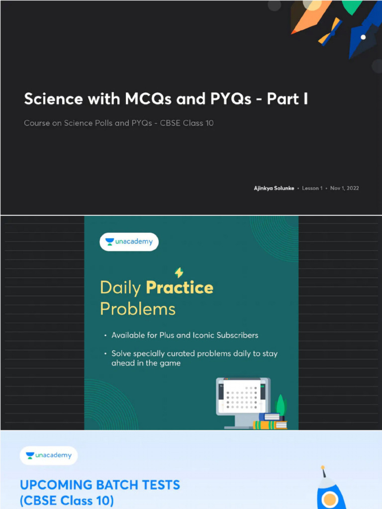Science With MCQs and PYQs Part I No Anno | PDF