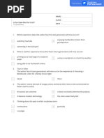 Is Our Gain Our Loss? | PDF | Adjective | Verb