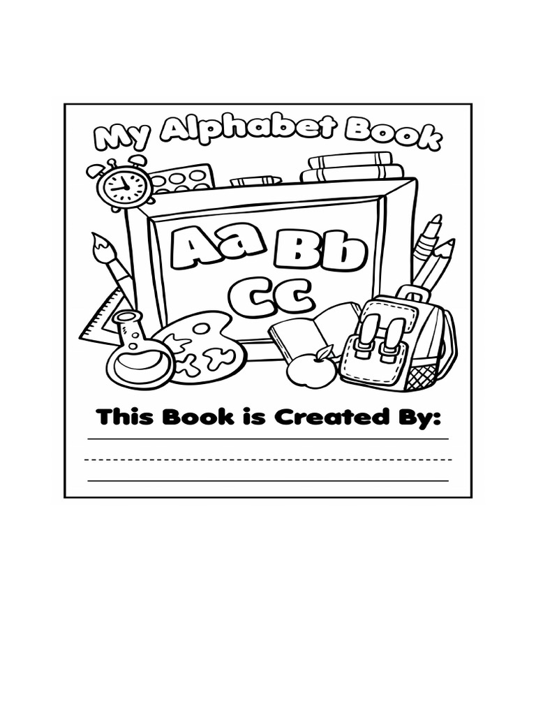 Printablee.com Alphabet Book Cover Page 126215.Jpg | PDF