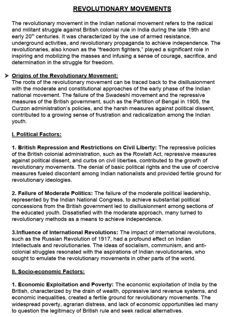 Revolutionary Movements | PDF | Political Science | Ideologies