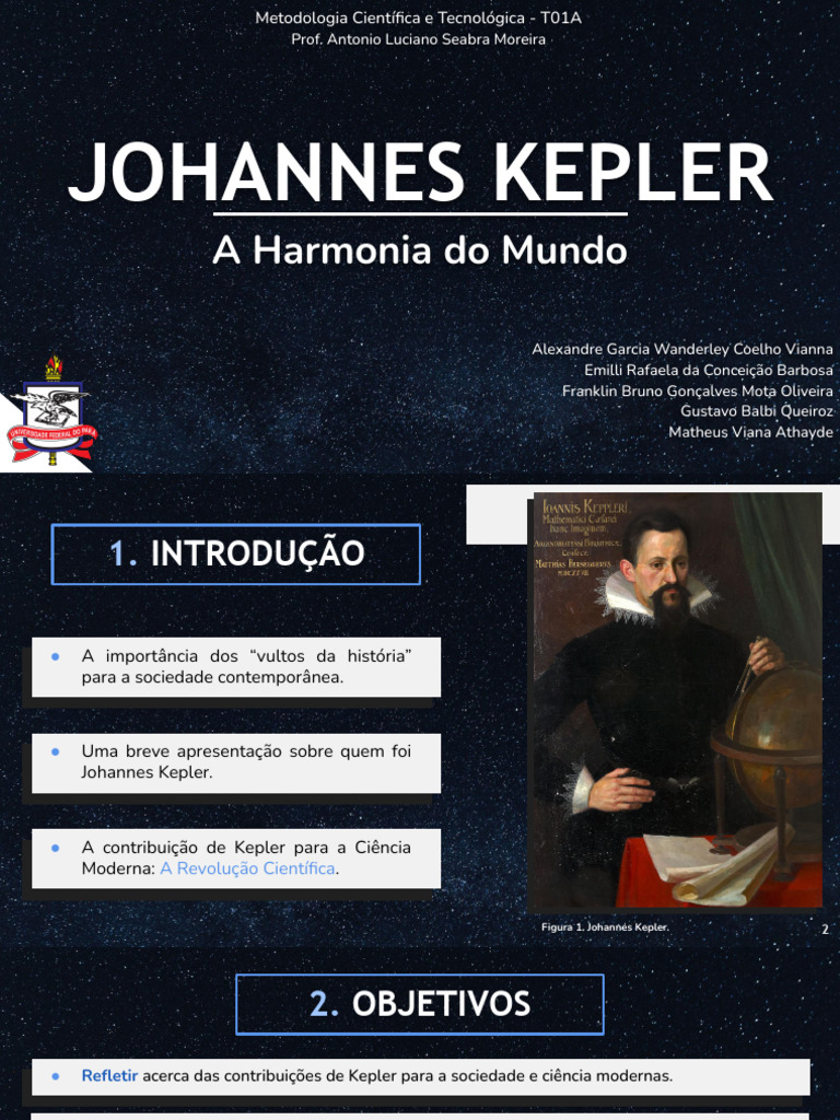 Johannes Kepler - Seminário | PDF | Johannes Kepler | Astronomia