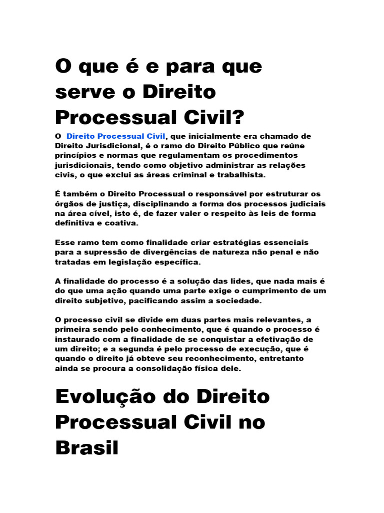 Processual Civil | PDF | Ciências Sociais | Direito