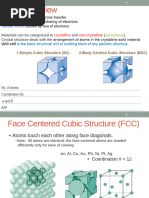 Crystal Structures - SC, BCC, FCC and HCP | PDF | Crystal Structure | Crystallography