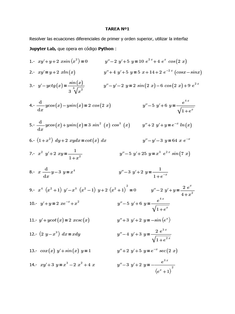 Tarea Nº1 MAT-215, MAT-021, INA-033 (2024) | PDF