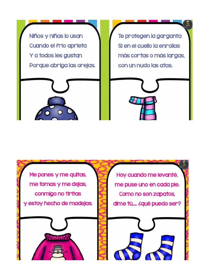 Adivinanzas Invierno | PDF