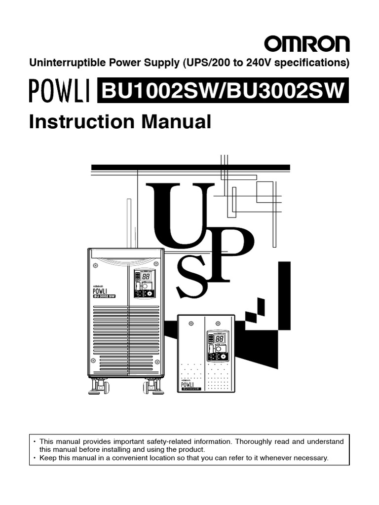 Bu1002 3002sw Manual e | PDF | Power Supply | Electrical Connector