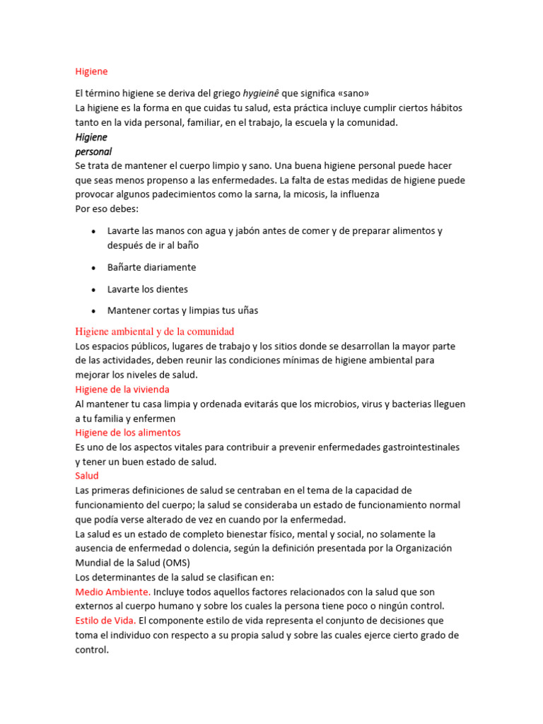 Higiene y Salud | PDF | Higiene | Menstruación