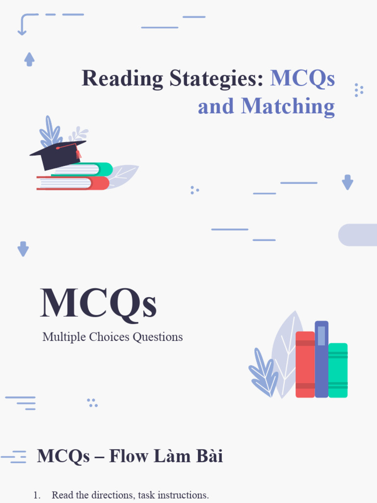 Reading Stategies - MCQs and Matching | PDF | Multiple Choice | Human ...
