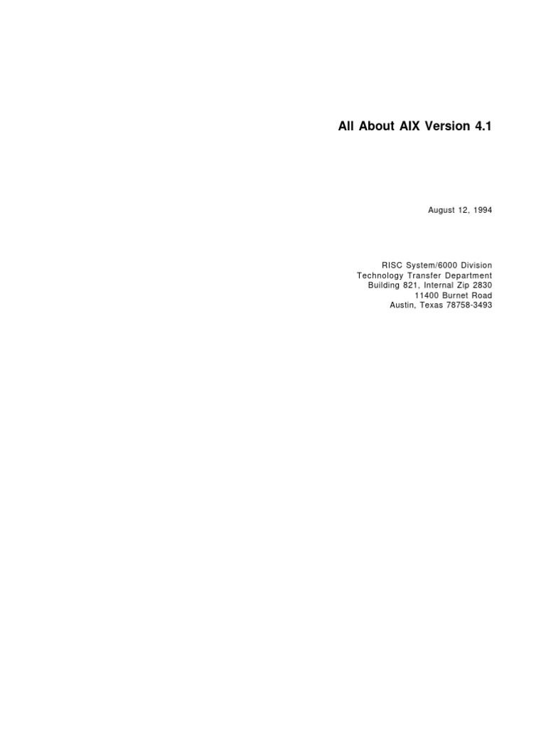 Aix Manual Cover Pdf Thread Computing Software 