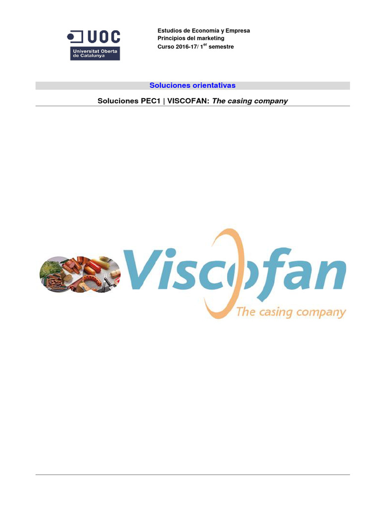 Caso Práctico Principios Del MKT | PDF | Marketing | Business