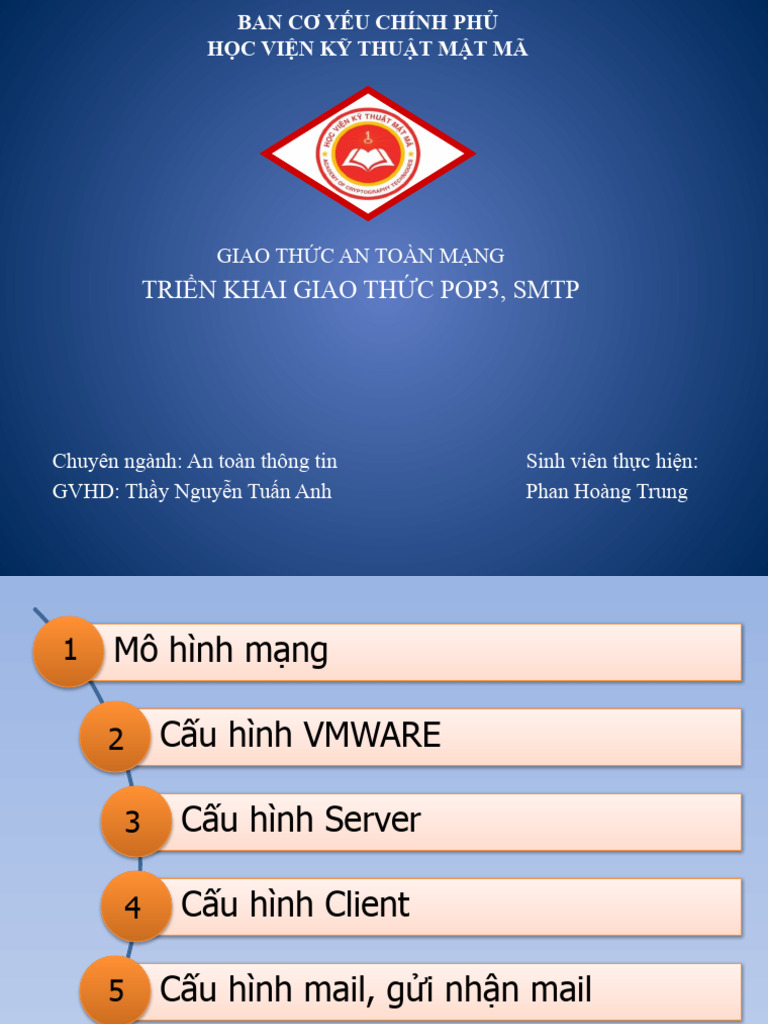 Bai 06 Triển Khai POP3 SMTP | PDF