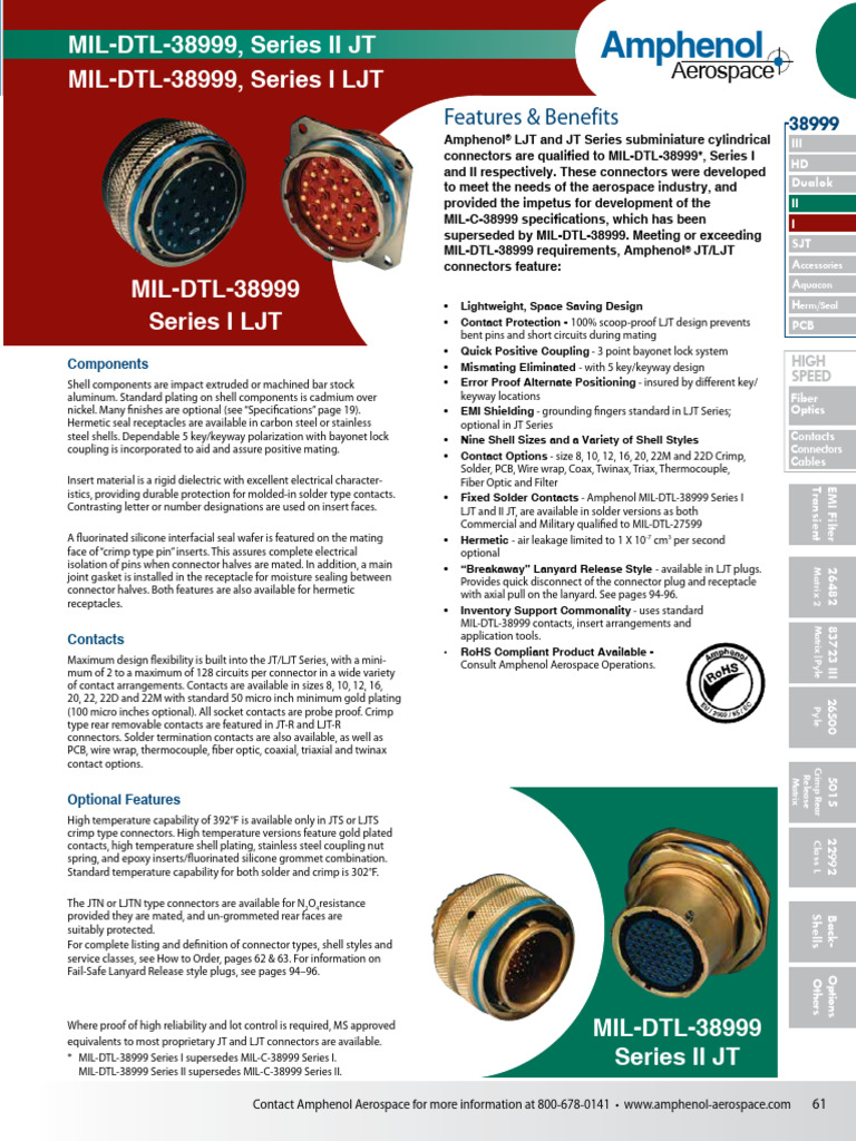 Connectors Catalogue | PDF | Electrical Connector | Manufactured Goods