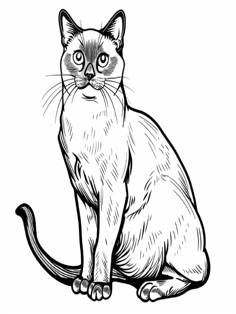 Cat Coloring Pages 1 | PDF