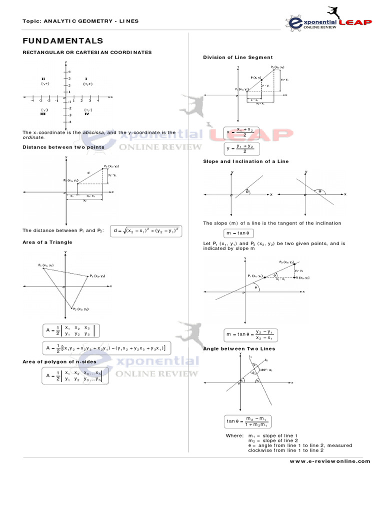 Handouts Analytic Solid Geometry | PDF | Geometric Shapes | Geometric ...