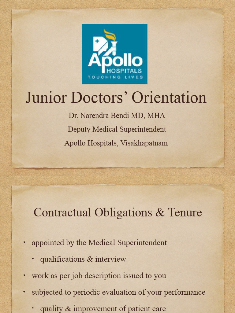 Junior Doctors Orientation | PDF | Surgery | Intensive Care Unit