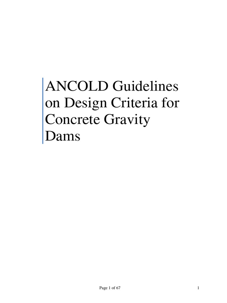 Concrete Gravity Dams ANCOLD Guidelines FINAL v4 2 TM 1 May 2013 | PDF ...