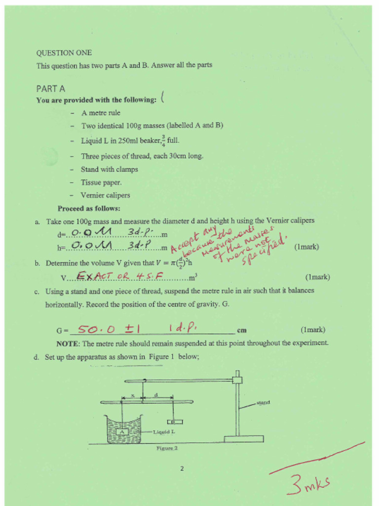 2022 Royal Exams Physics 232 3 MS | PDF