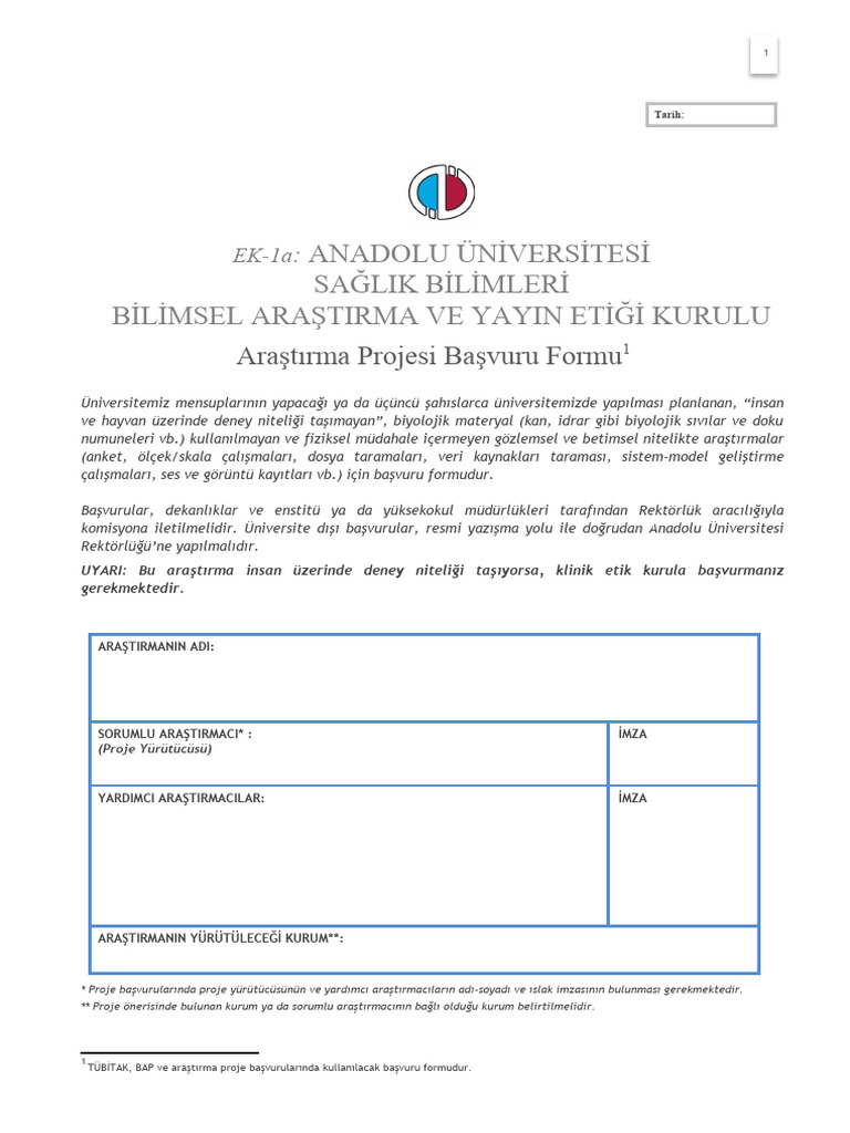 Basvuru Formu Saglik | PDF