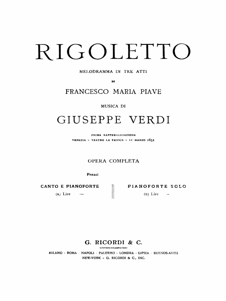 Rigoletto | PDF