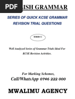 KCSE 2025-Combined Pp1&Pp2 Kcse 2025 English Revision Pamphlet | PDF
