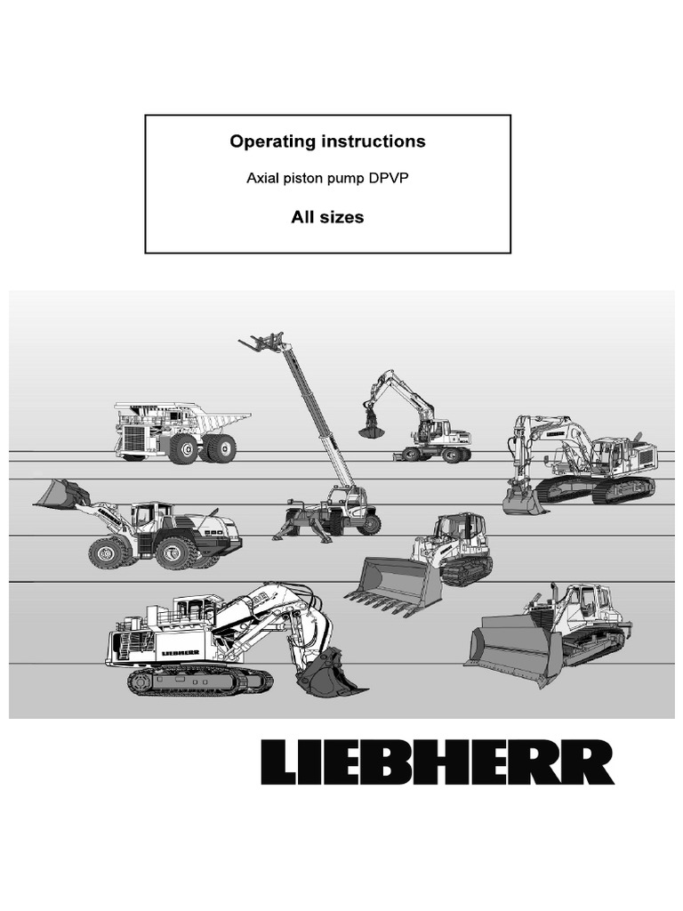 LIEBHERR Axial Piston Pump DPVP Operation Instructions | PDF