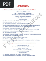 Bonku Babus Friend - ICSE Class 9 English (Treasure Chest) Notes | PDF