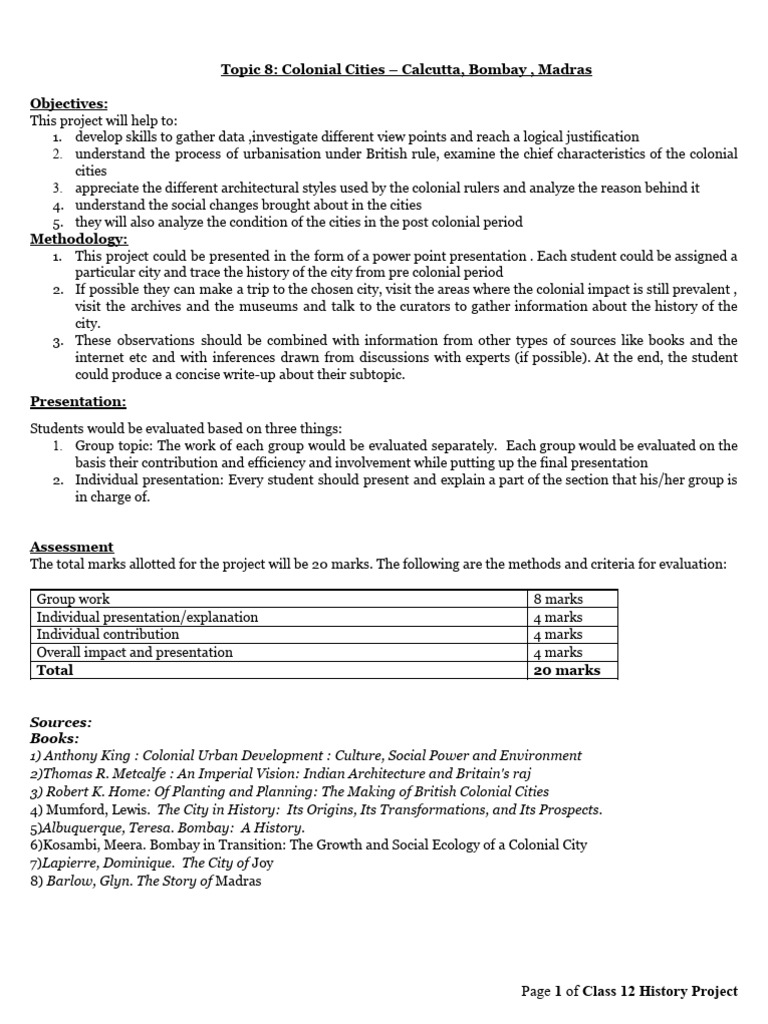 Colonial Cities | PDF | British Raj | Science