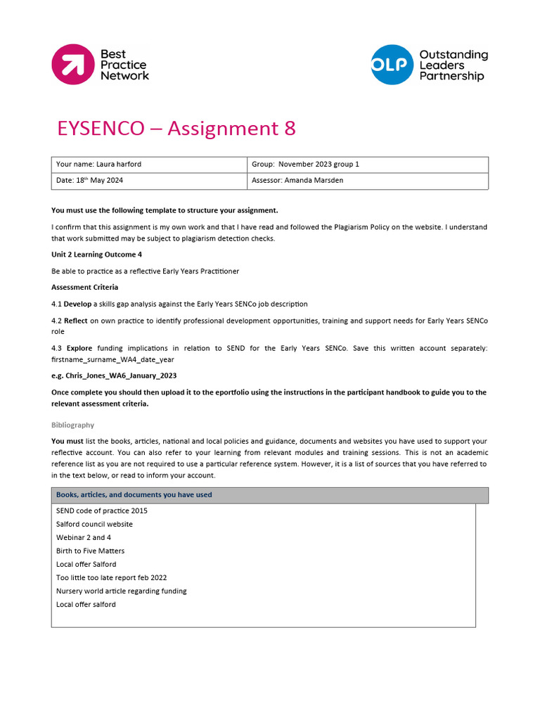 Assignment M8 MSummer M23 | PDF | Learning | Knowledge