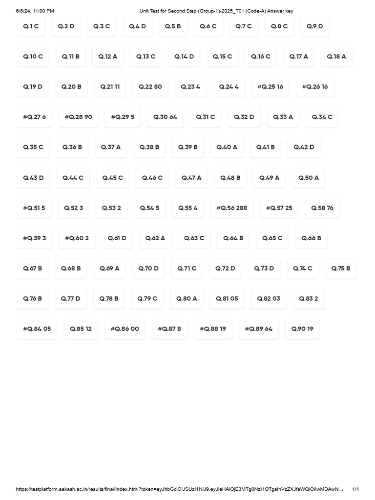 Second Step Unit Test Answer Key | PDF | Teaching Methods & Materials ...