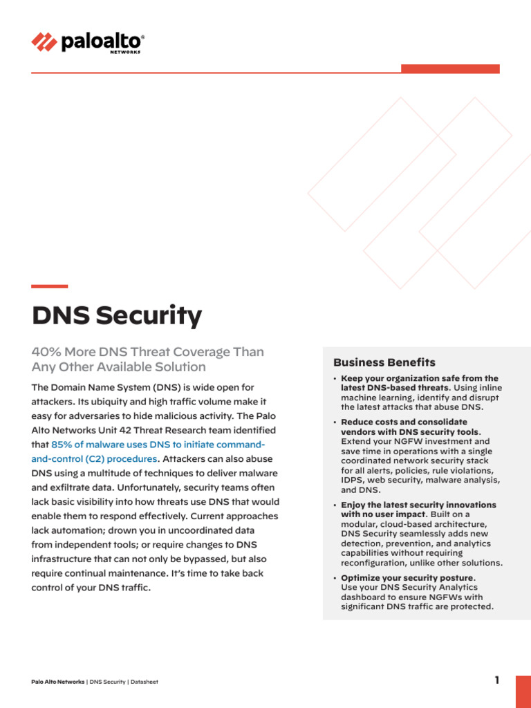 DNS Security Service | PDF | Security | Computer Security